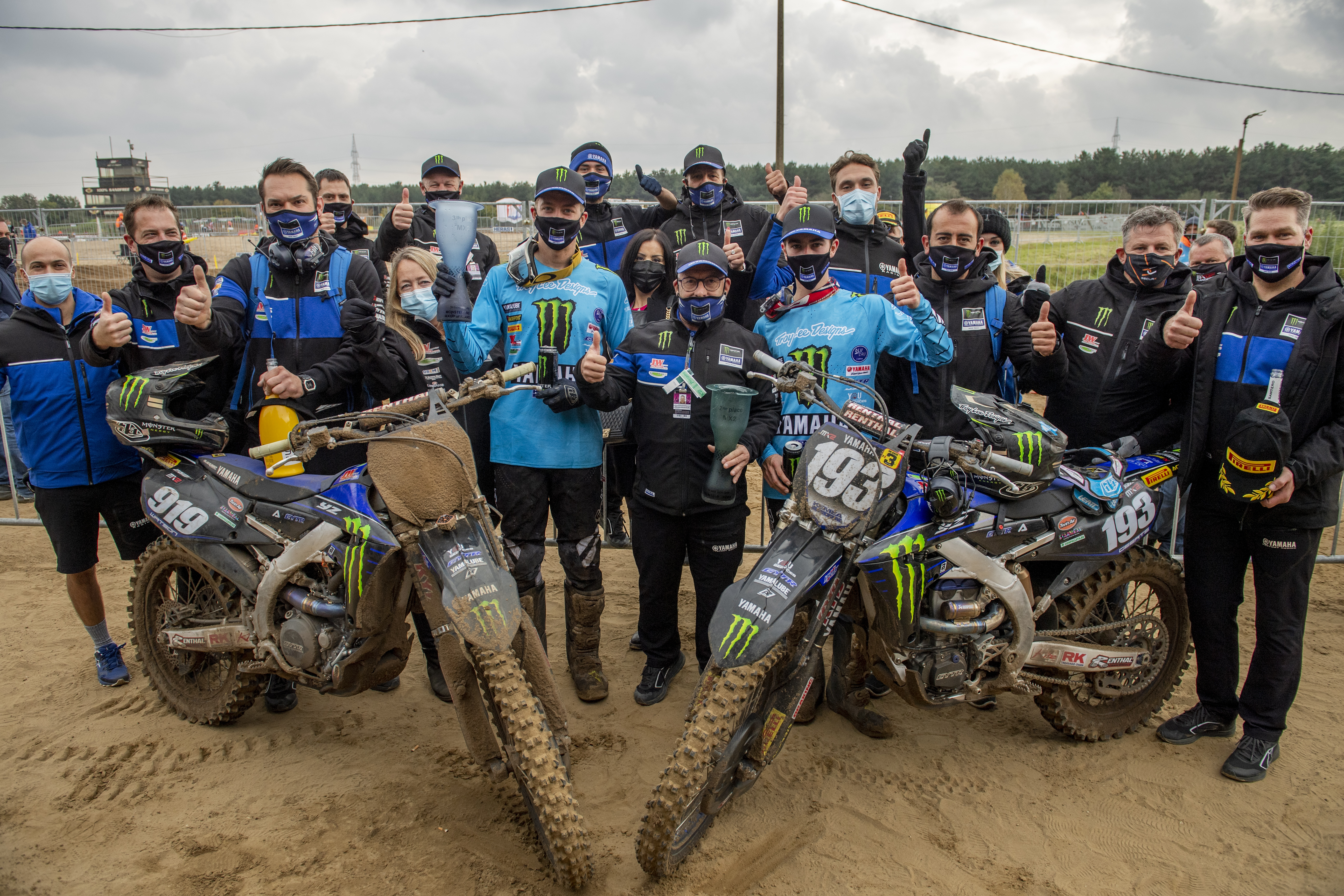 Monster Energy Yamaha Factory MX2 Team Celebrates Historic Double ...