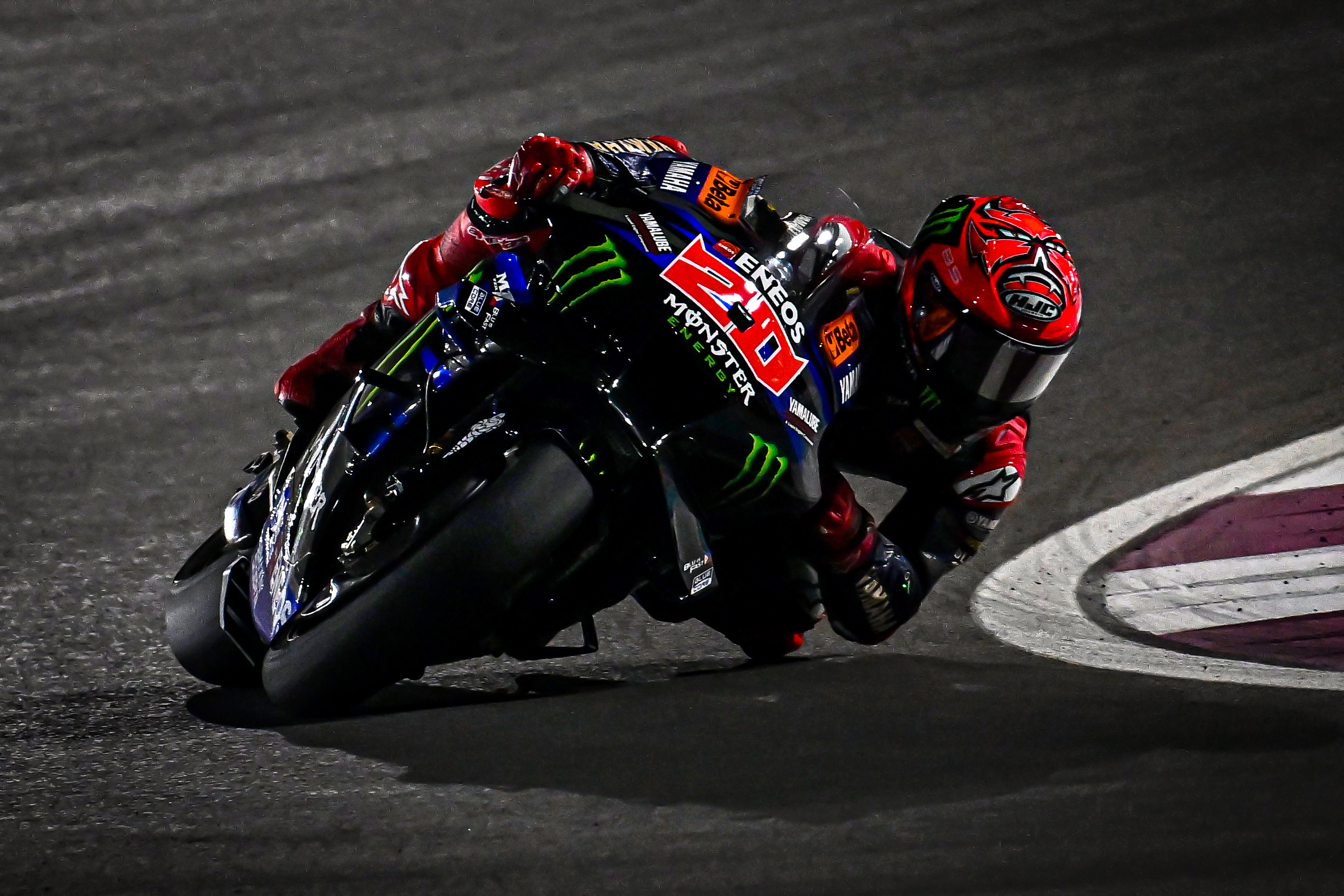 Quartararo Muscles His Way to Seventh Place in Qatar Race | Yamaha Racing