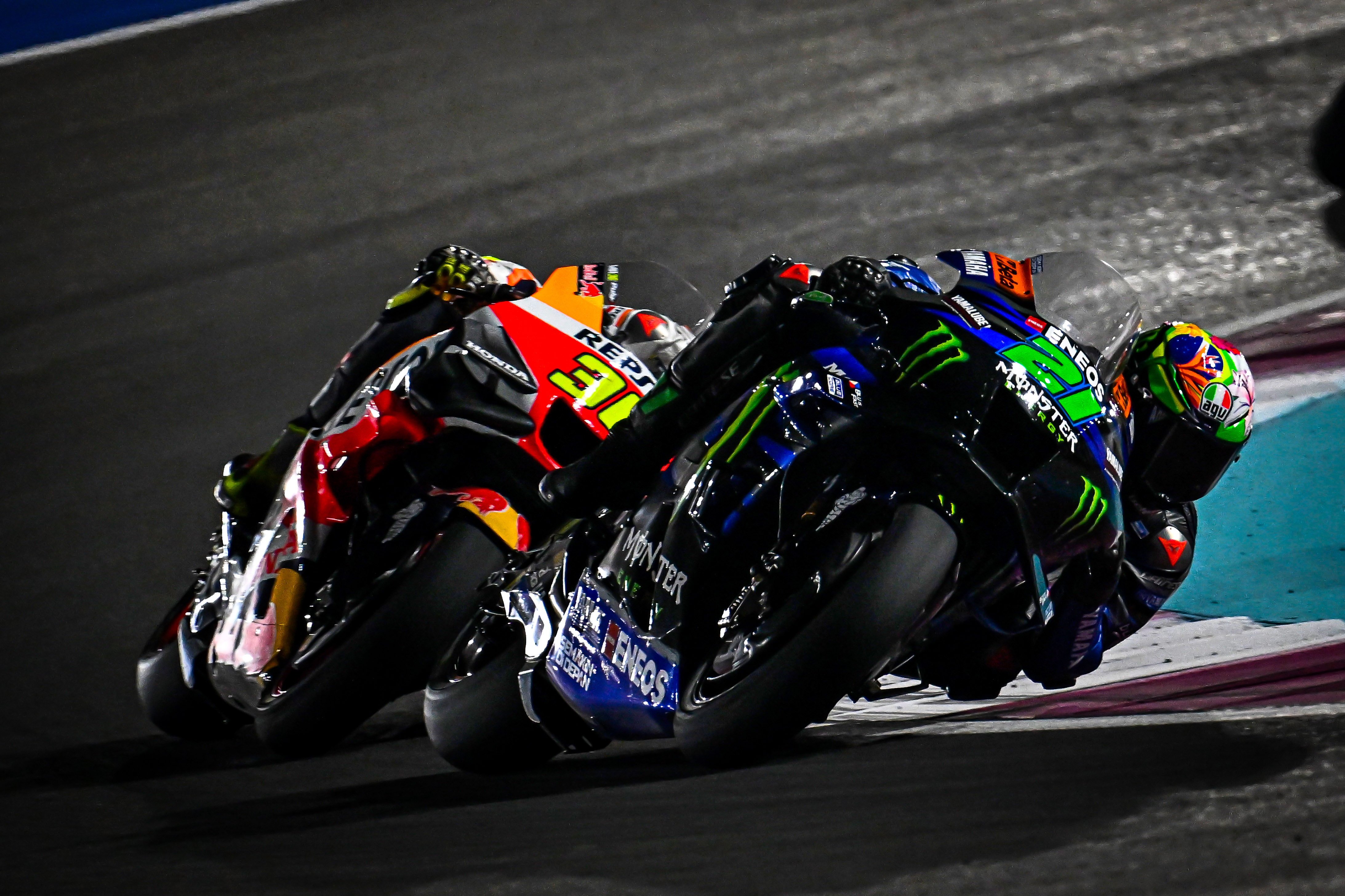 Quartararo Muscles His Way to Seventh Place in Qatar Race | Yamaha Racing