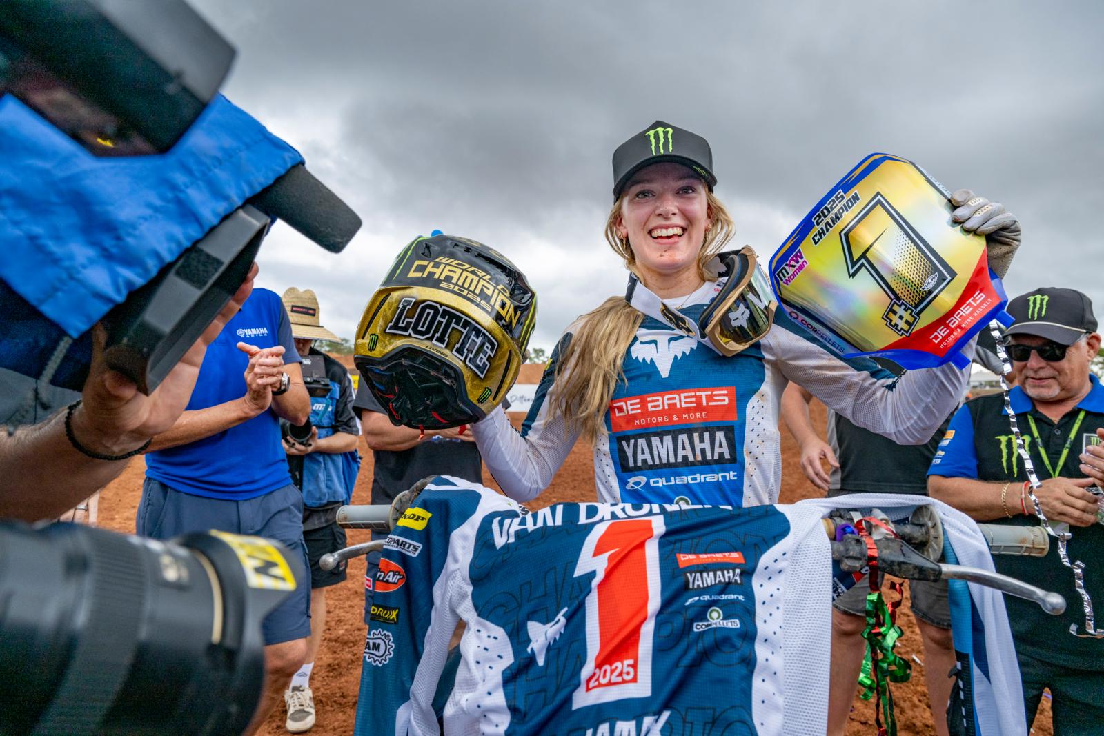 Lotte van Drunen Crowned 2025 WMX World Champion! | Yamaha Racing